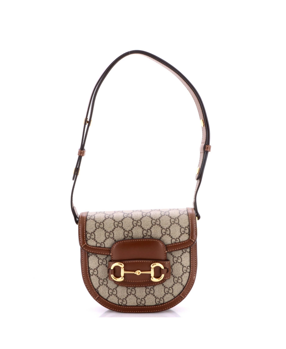 Click here for Pre-Owned Gucci Mini Horsebit 1955 Rounded Shoulde... prices