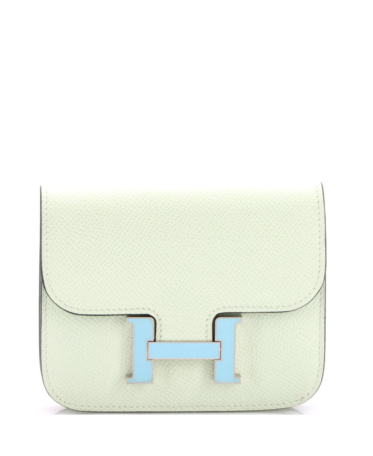Click here for Pre-Owned Hermes Constance Slim Wallet Epsom - Gre... prices