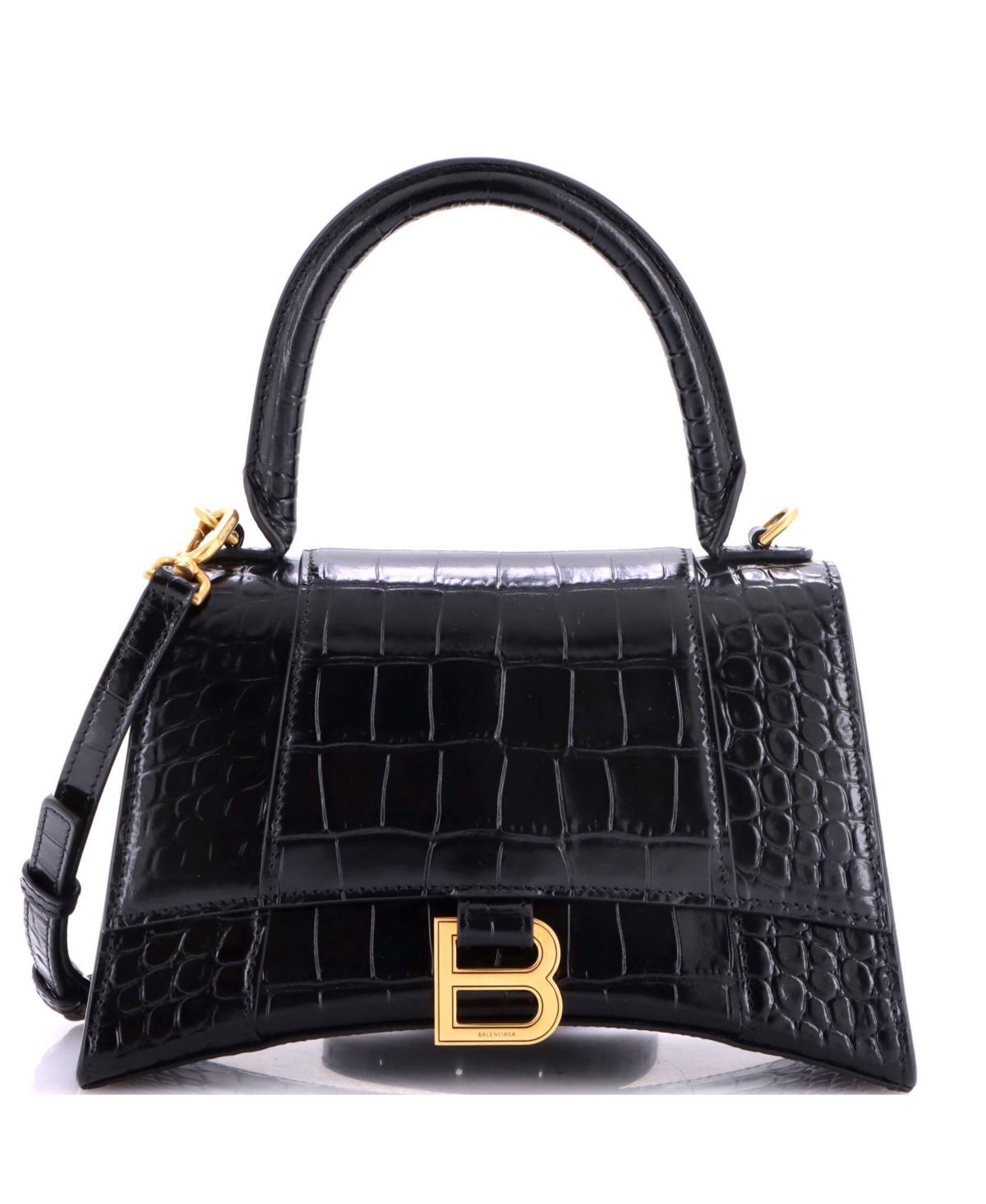 Click here for Pre-Owned Balenciaga Small Hourglass Top Handle Ba... prices