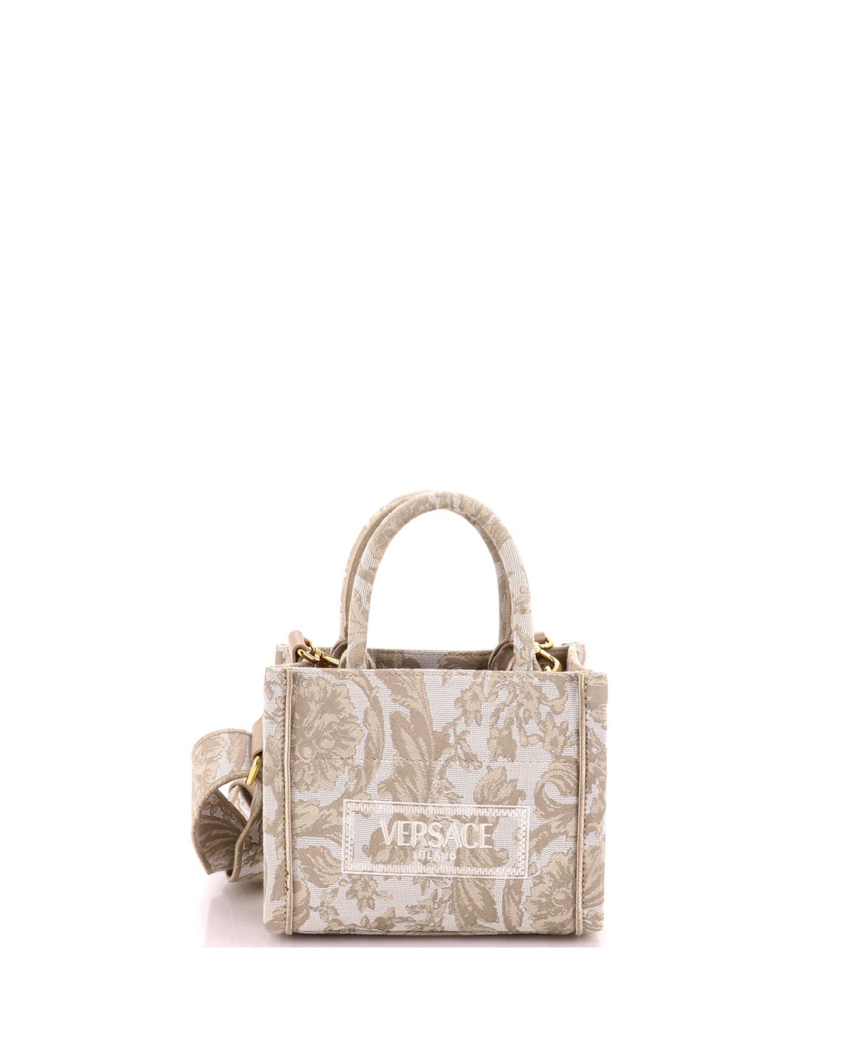 Click here for Pre-Owned Versace Small Athena Convertible Tote Ba... prices