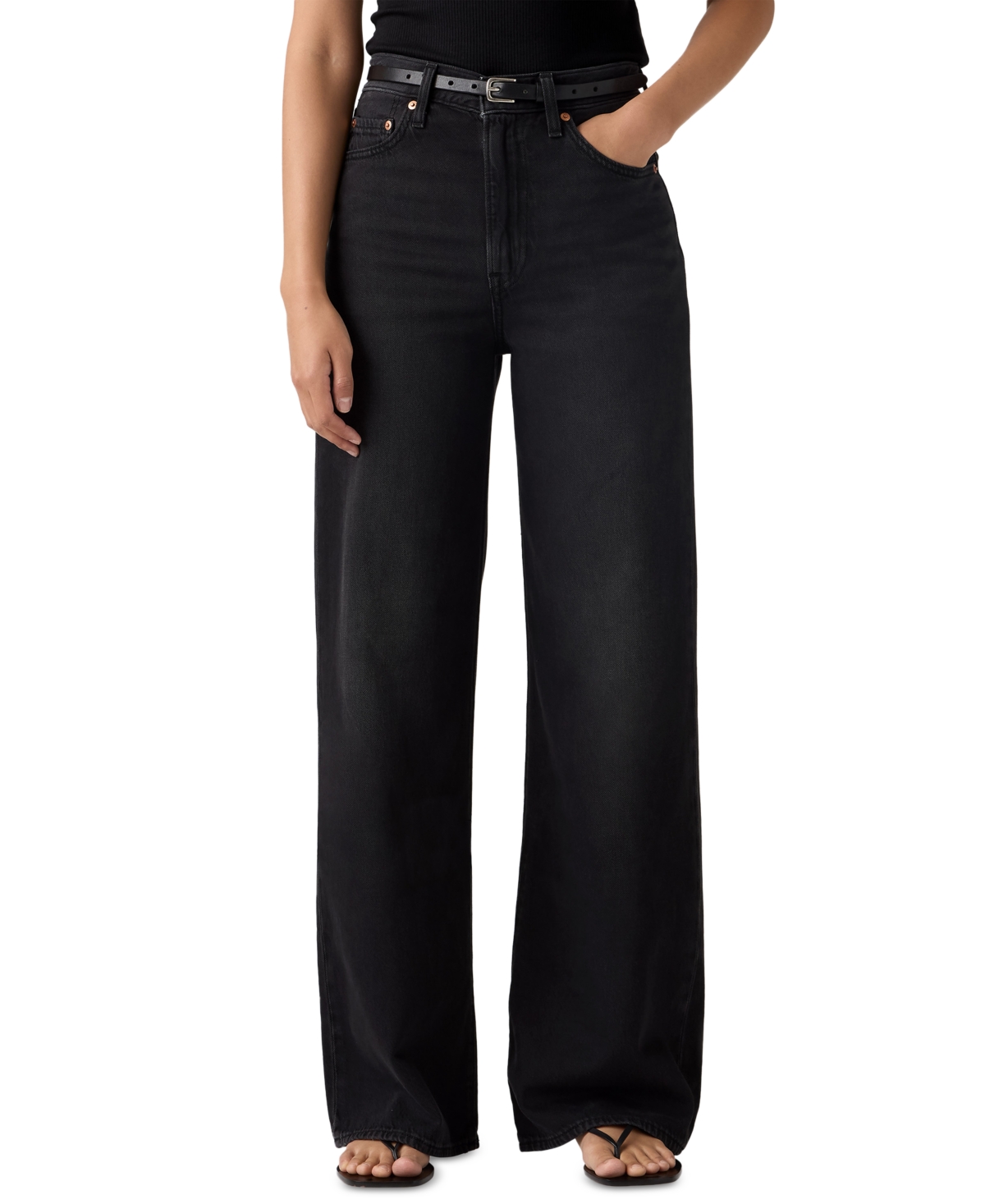 Click here for Levis Womens Ribcage Wide-Leg Jeans - None Your Bu... prices