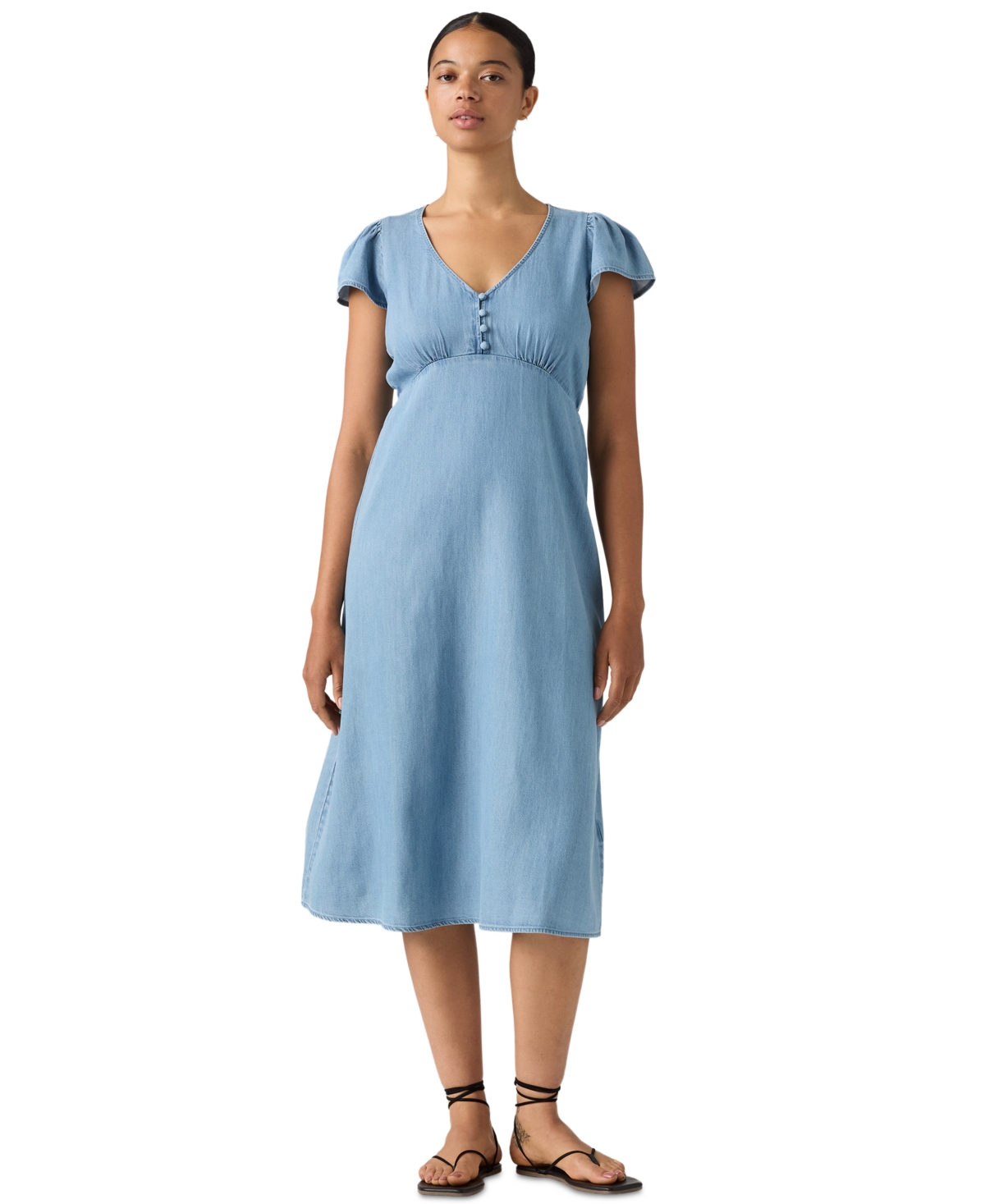 Click here for Levis Womens Lilith V-Neck Midi Dress - Hey Good L... prices