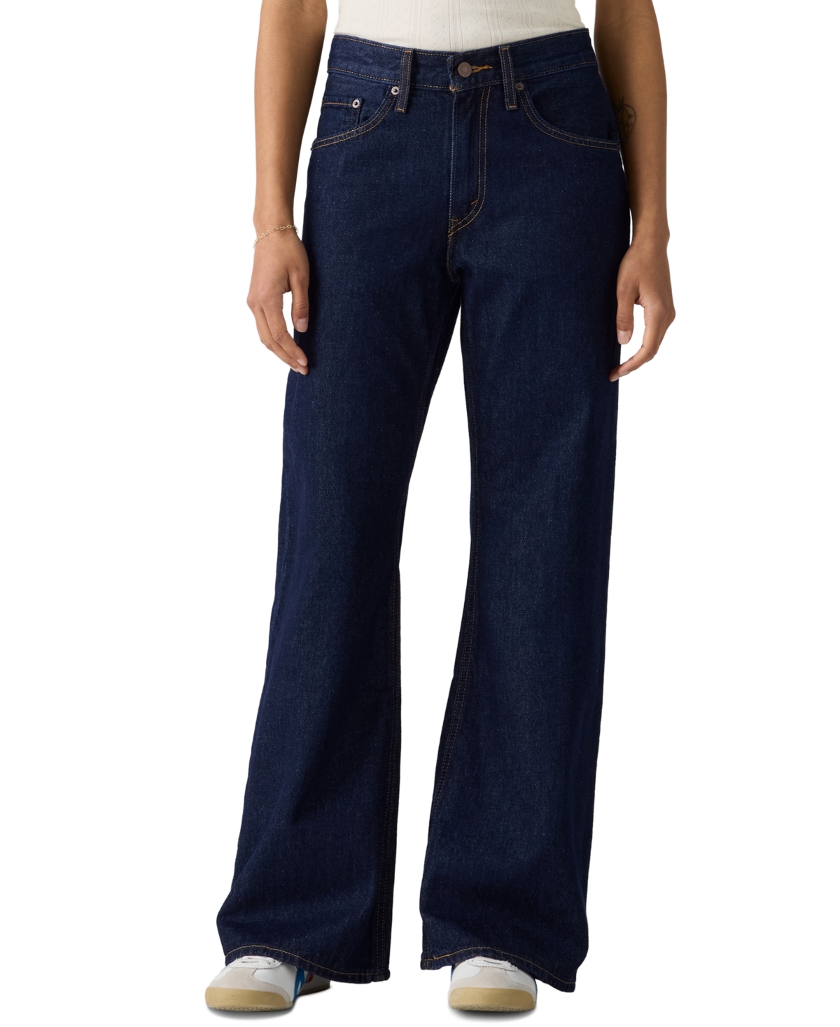 Click here for Levis Premium Womens Mid-Rise Loose Bootcut Jeans... prices