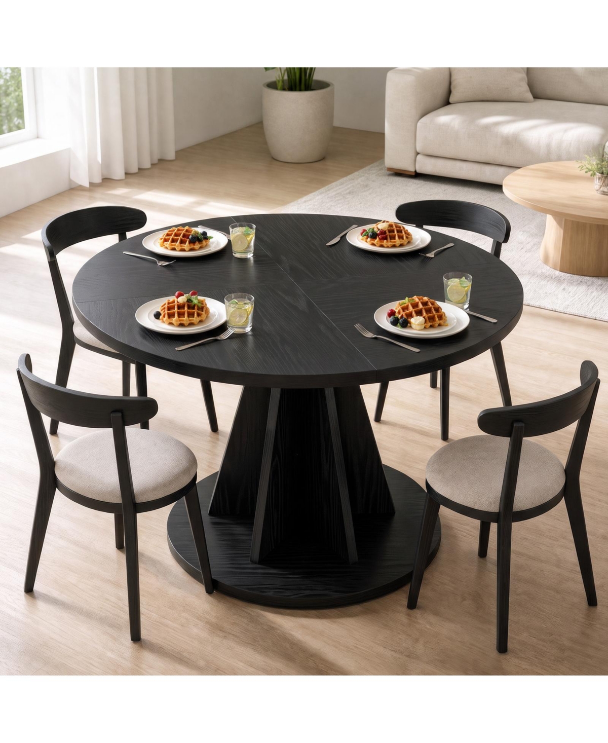 Click here for Gaomon 47.2 Inch Round Dining Table For 4 Persons... prices