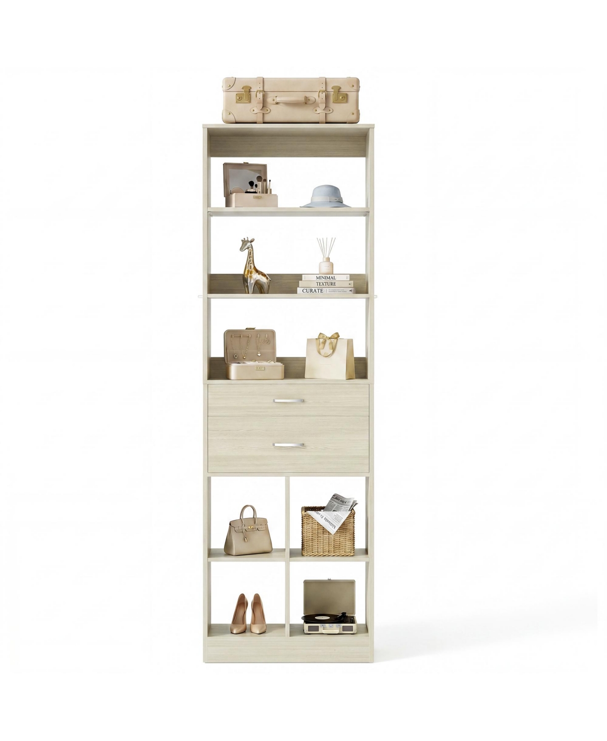 Click here for Aheaplus Small Wood Closet Organizer with Drawers... prices