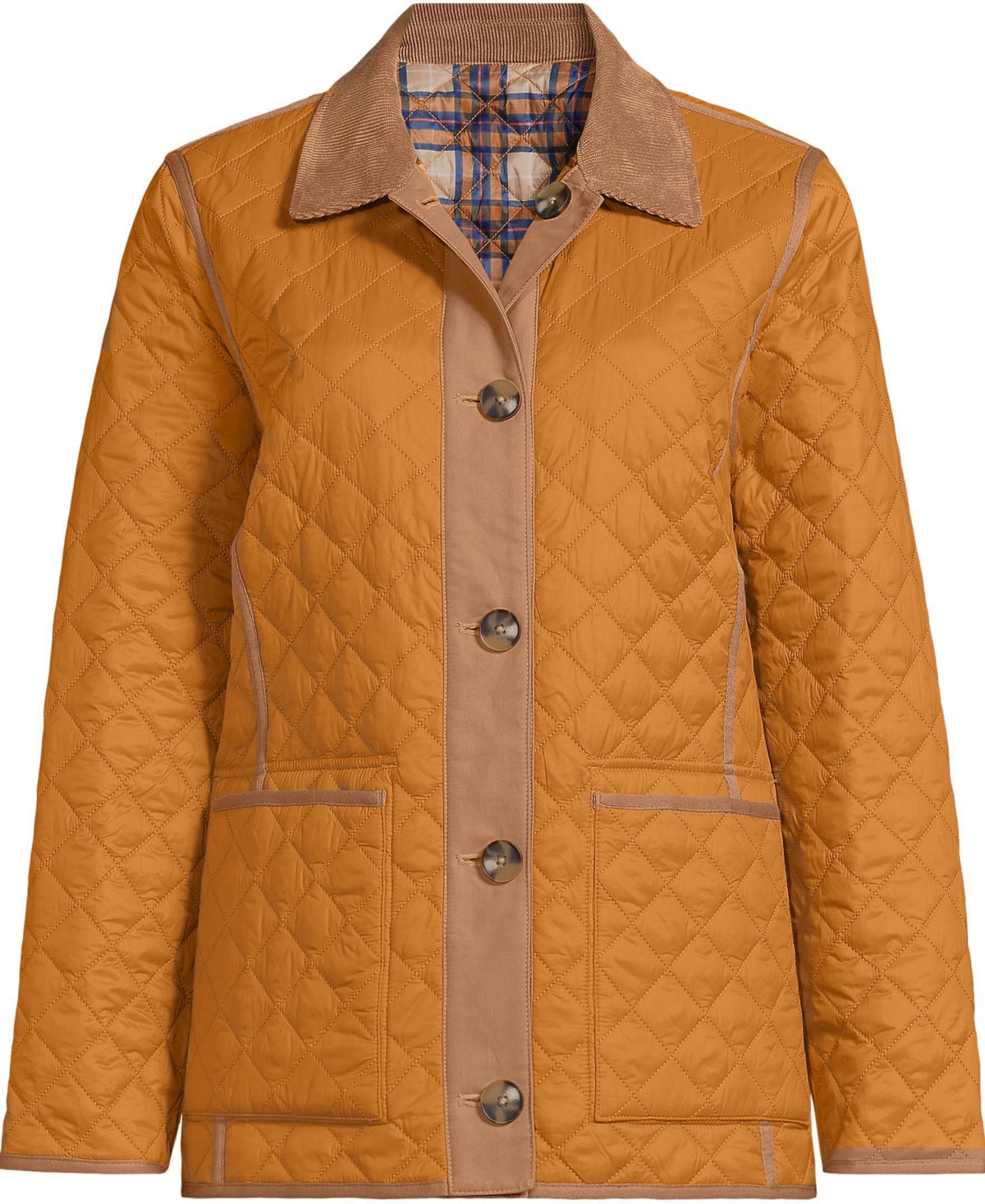 Click here for Lands End Womens Print Reversible Barn Quilted Ins... prices