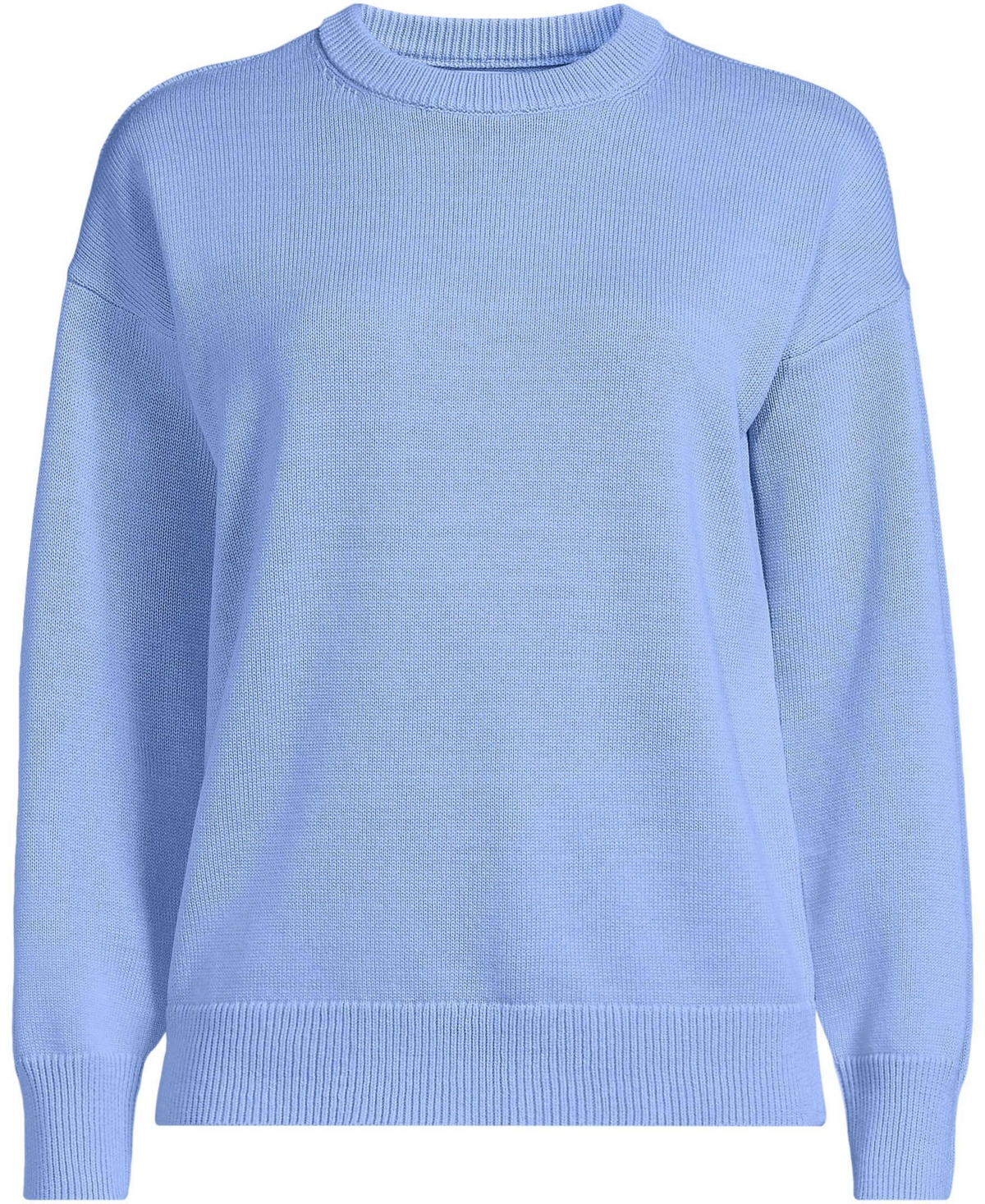 Click here for Lands End Womens Drifter Drop-Shoulder Striped Cre... prices