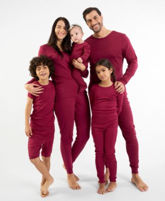 Click here for Leveret Matching Family Solid Maroon Cotton Pajama... prices