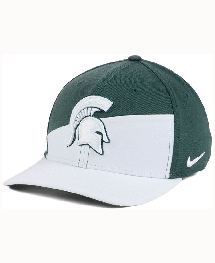 Nike Michigan State Spartans Verbiage Swoosh Flex Cap - Macy's