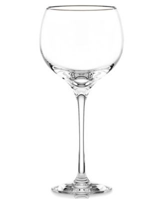Lenox Stemware, Solitaire Platinum Signature Goblet - Macy's