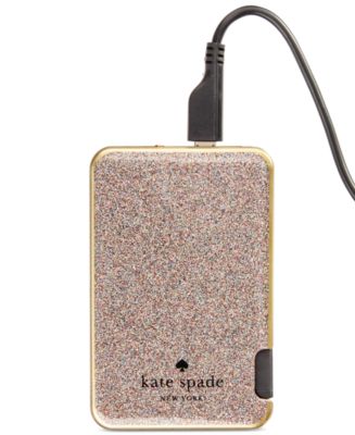 kate spade new york Glitter Slim Battery Bank - Macy's