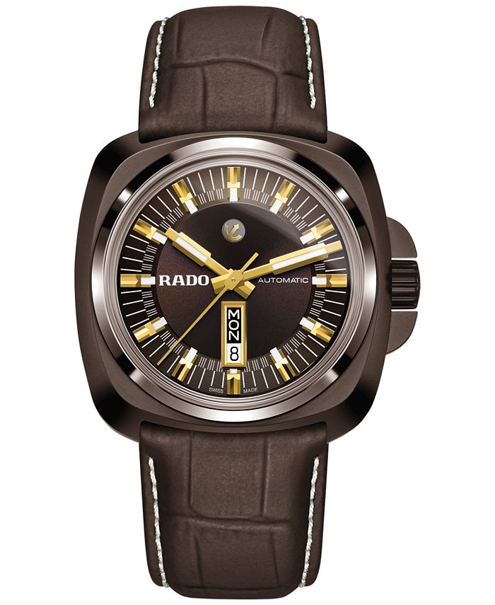 Rado LIMITED EDITION Men's Swiss Automatic Hyperchrome Brown Leather ...