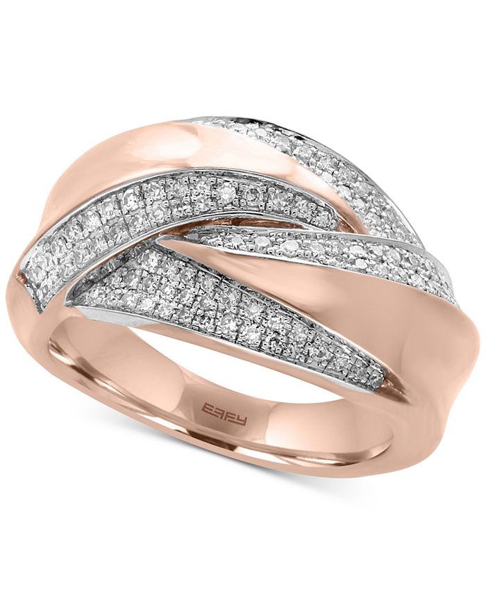 EFFY Collection Pavé Rose by EFFY® Diamond Statement Ring (3/8 ct. t.w ...