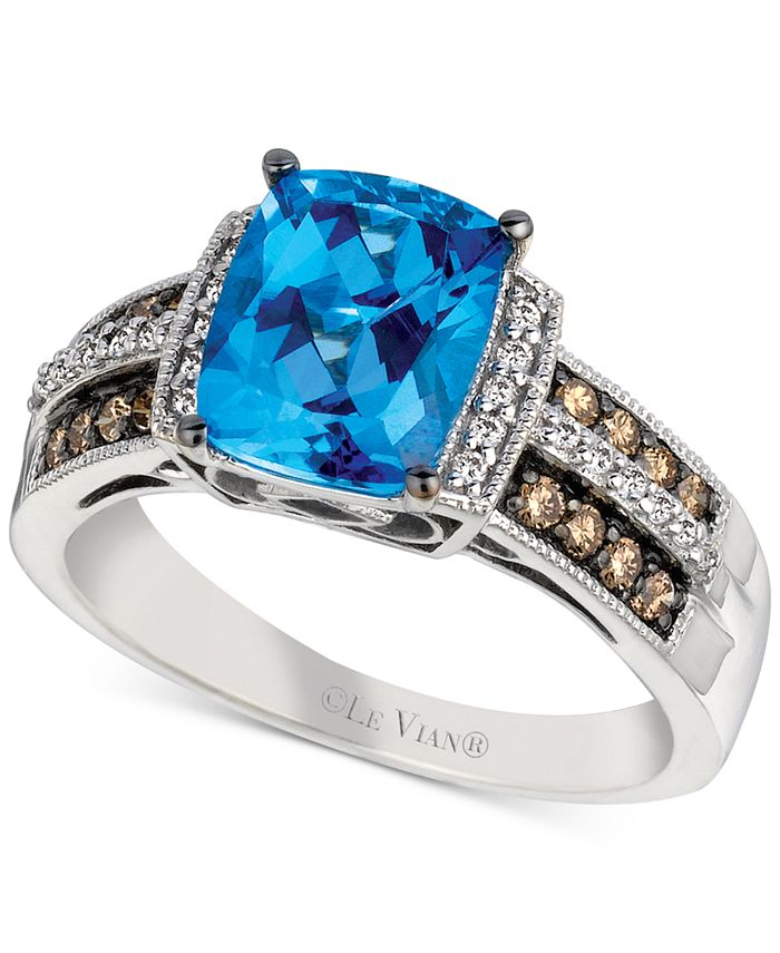 Le Vian Chocolatier Signity Blue Topaz (2 ct. t.w.) and Diamond (1/4 ct ...