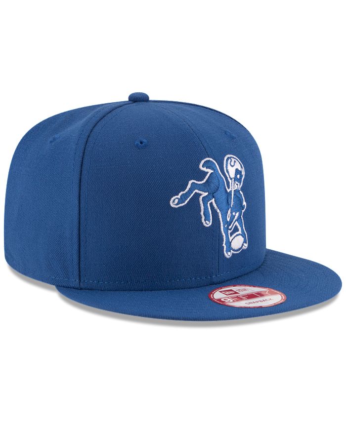 New Era Indianapolis Colts Historic Vintage 9FIFTY Snapback Cap - Macy's