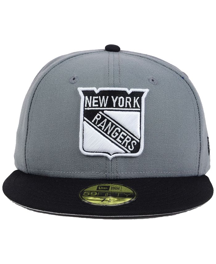 New Era New York Rangers Gray Black 59FIFTY Cap - Macy's