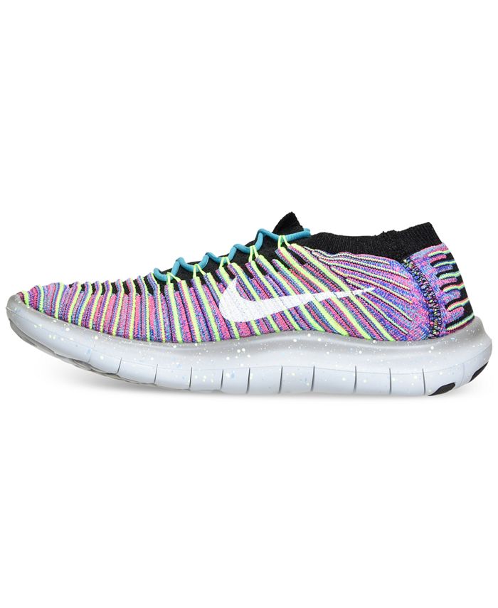 Nike Women's Free Run Motion Flyknit Running Sneakers from Finish Line ...