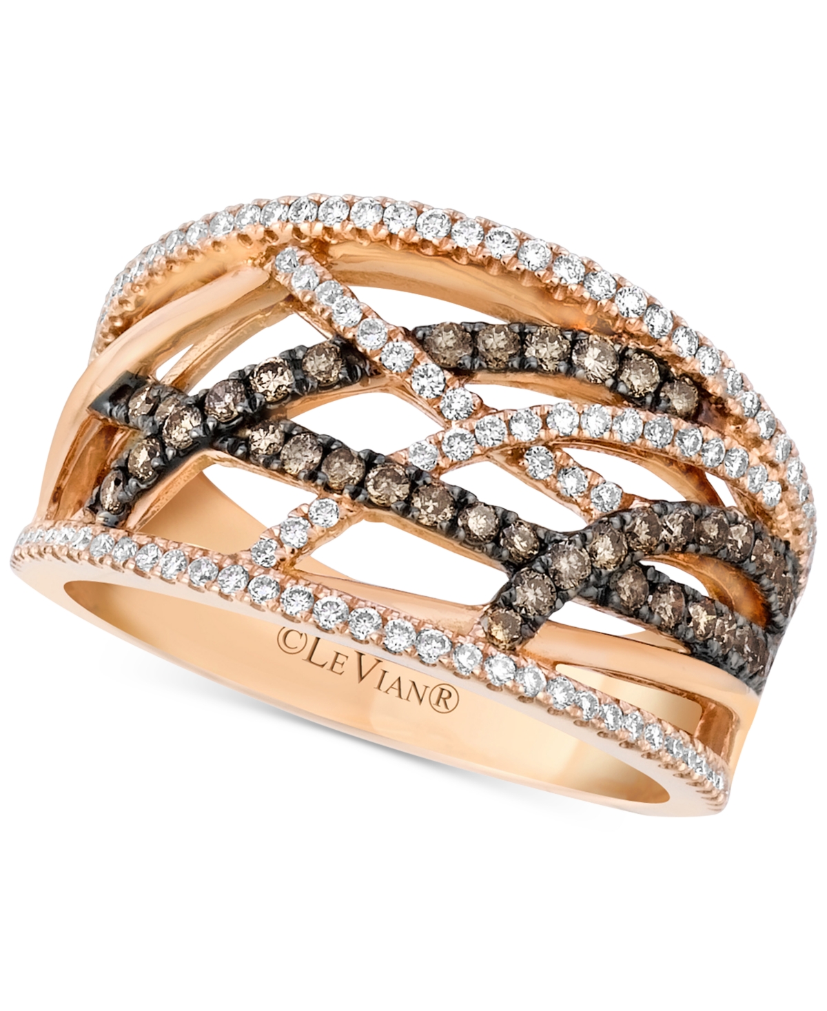 Click here for Le Vian Chocolatier Weave-Style Ring (3/4 ct. t.w.... prices