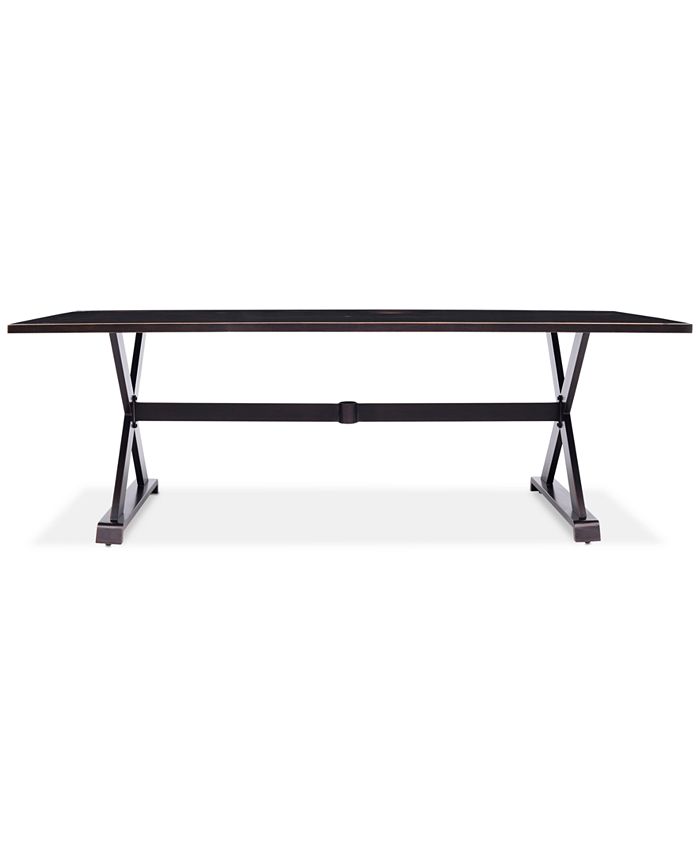 Furniture CLOSEOUT! Savannah 84" x 42" Rectangle Outdoor Dining Table ...