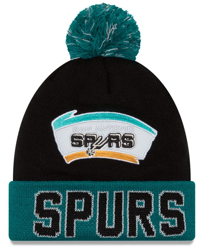New Era San Antonio Spurs Hardwood Court Big Reflective Knit Hat - Macy's