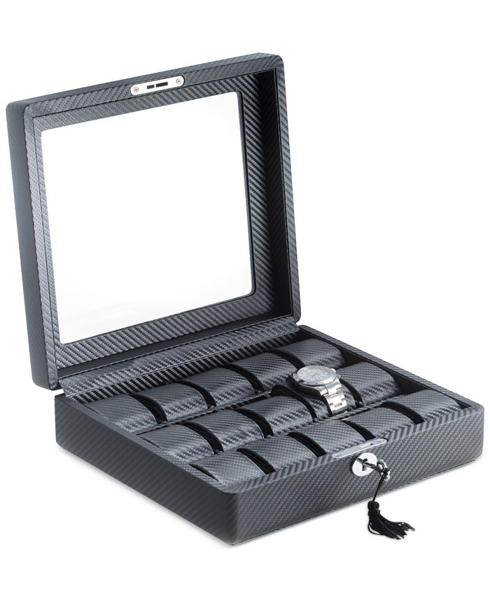 Bey-Berk Leatherette Watch Case & Reviews - All Accessories - Men - Macy's