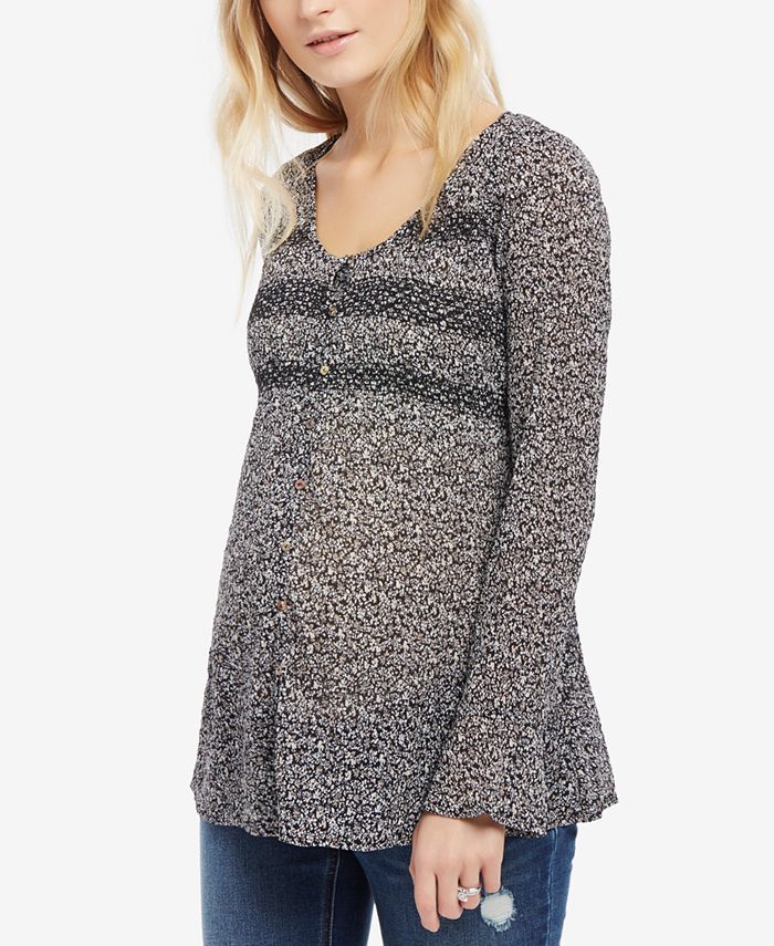 Motherhood Maternity Printed Blouse - Macy's