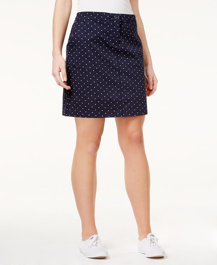 Karen Scott Petite Polka Dot Skort, Created for Macy's - Macy's