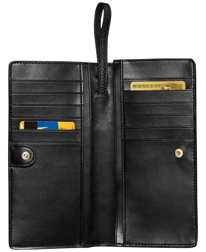 COACH Slim Wallet in Polished Pebble Leather - Macy's