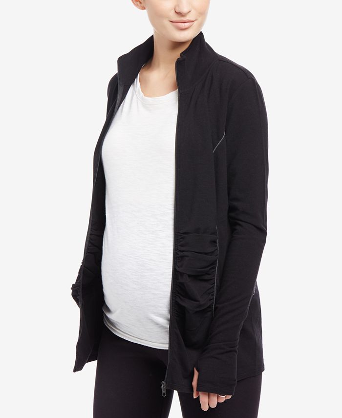 Motherhood Maternity Full-Zip Jacket - Macy's