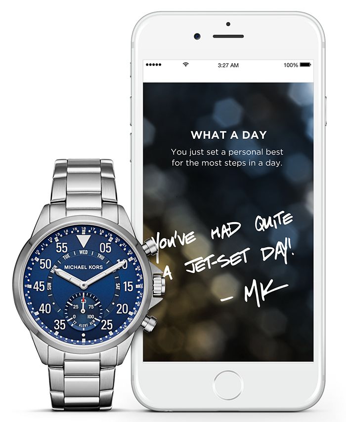 Michael Kors Access Men's Gage Hybrid Stainless Steel Bracelet Smart ...