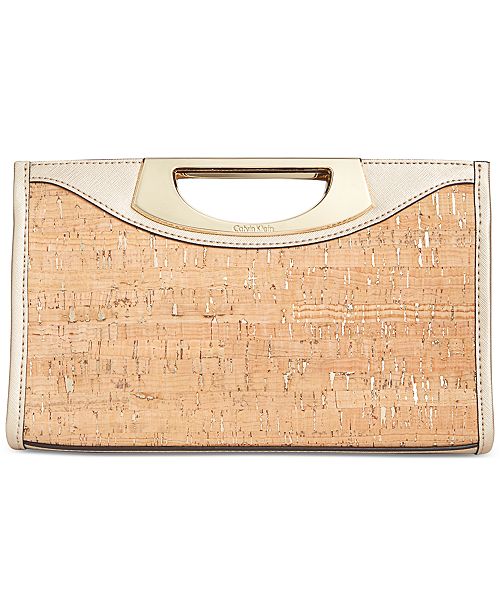 Calvin Klein Cork Clutch - Handbags & Accessories - Macy's