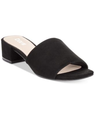 Bar III Jane Block-Heel Slide Sandals, Created for Macy's - Macy's