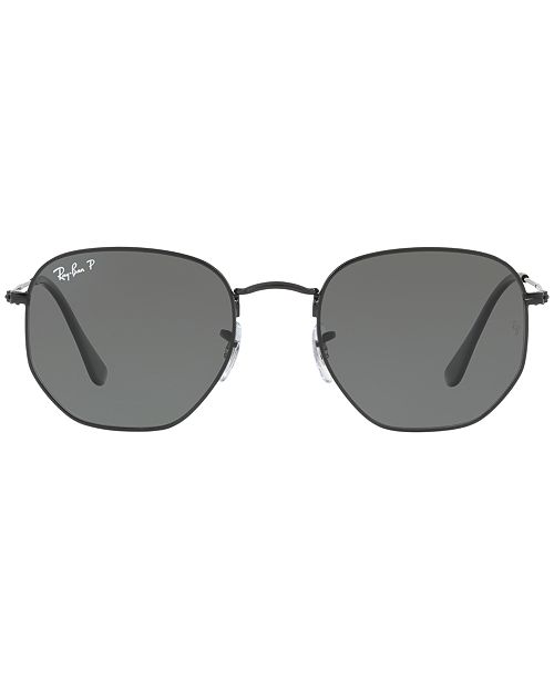 Ray-Ban Polarized Hexagonal Flat Lens Sunglasses, RB3548N 54 & Reviews ...