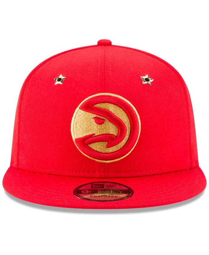 New Era Atlanta Hawks All Star Gold Star Snapback Cap - Macy's