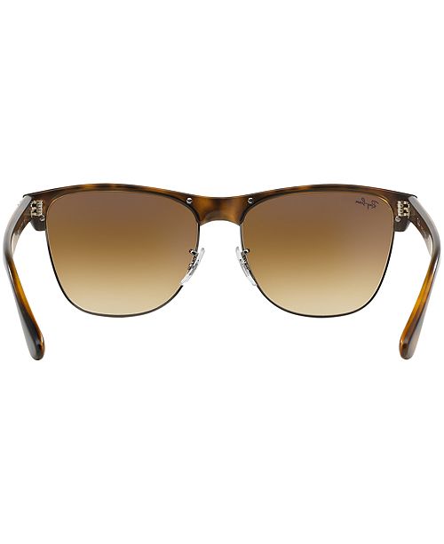 Ray-Ban Sunglasses, RB4175 CLUBMASTER OVERSIZED & Reviews - Sunglasses ...