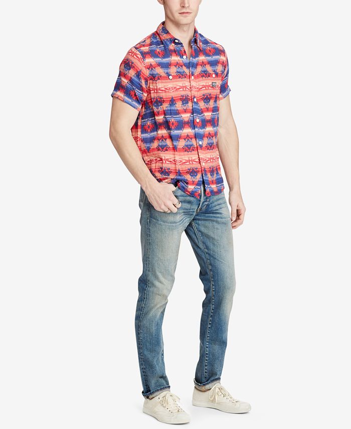 Denim & Supply Ralph Lauren Men's Southwestern Cotton Shirt - Macy's