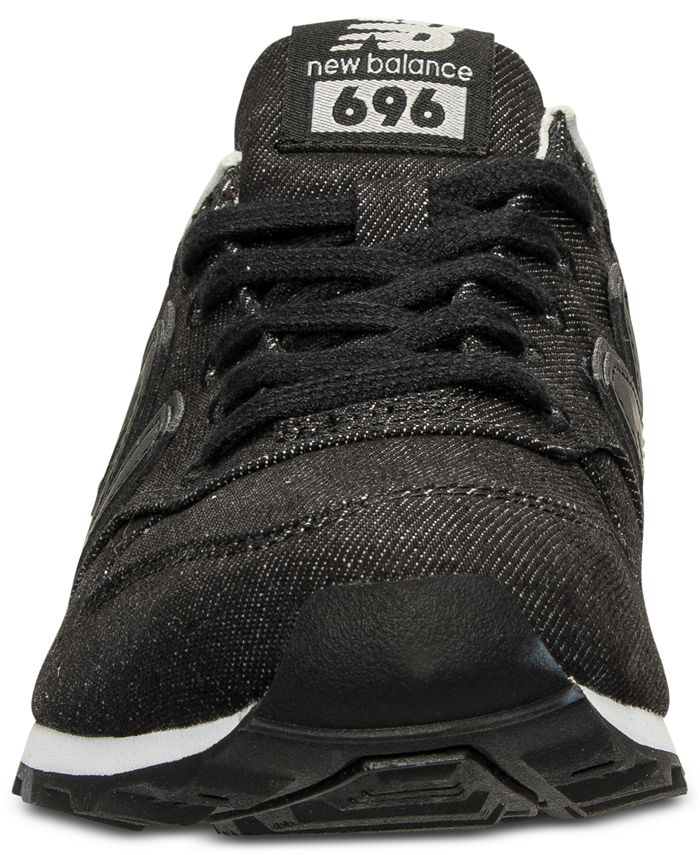 New Balance Women's 696 Denim Casual Sneakers from Finish Line - Macy's