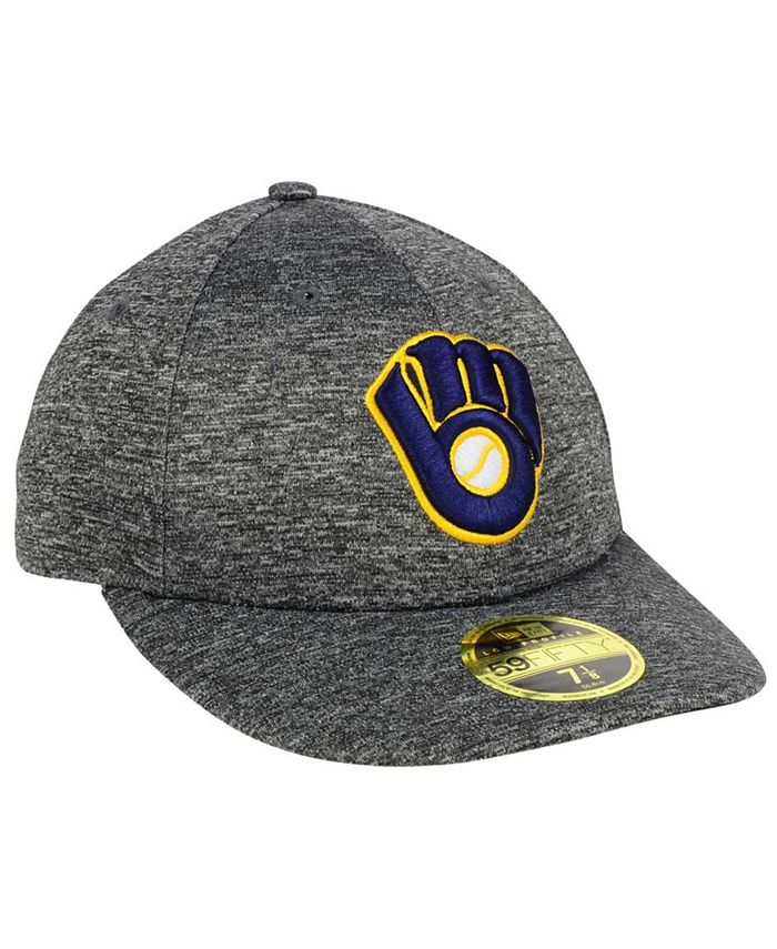 New Era Milwaukee Brewers Shadowed Low Profile 59FIFTY Cap - Macy's