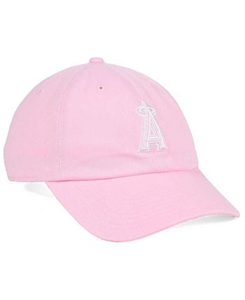 '47 Brand Women's Los Angeles Angels of Anaheim Pink/White Clean Up Cap ...