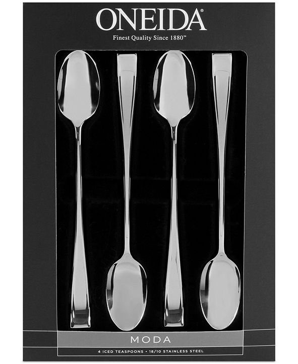 Oneida Moda 4-Pc. Iced Tea Spoon Set & Reviews - Flatware - Dining - Macy's