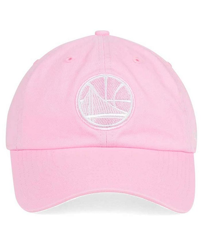 '47 Brand Women's Golden State Warriors Petal Pink CLEAN UP Cap - Macy's