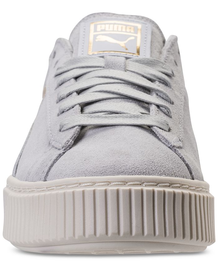 Puma Women's Suede Platform Core Casual Sneakers from Finish Line - Macy's