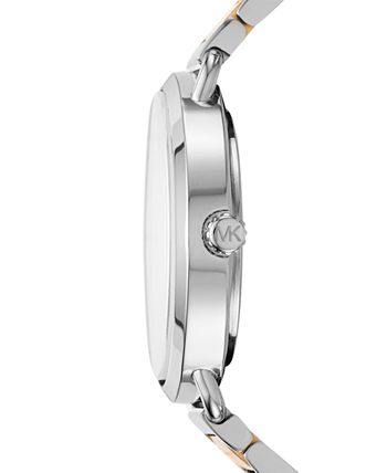 Michael Kors Women's Portia Two-Tone Stainless Steel Bracelet Watch ...