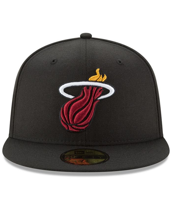 New Era Miami Heat Metallic Diamond Patch 59FIFTY Fitted Cap - Macy's