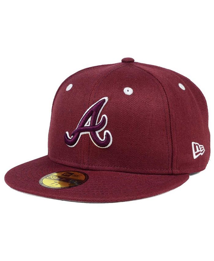 New Era Atlanta Braves Pantone Collection 59FIFTY Fitted Cap - Macy's