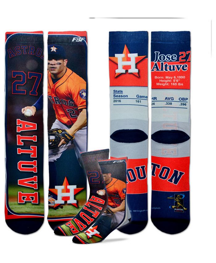 For Bare Feet Jose Altuve Houston Astros Trading Card Player Crew Socks ...