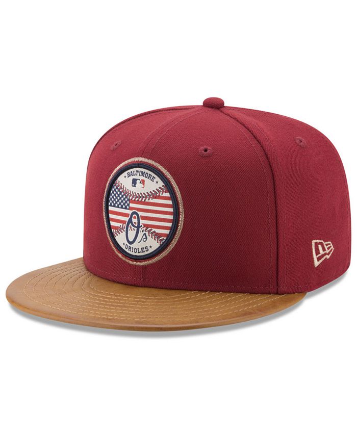 New Era Baltimore Orioles Leather Americana 59FIFTY Cap - Macy's