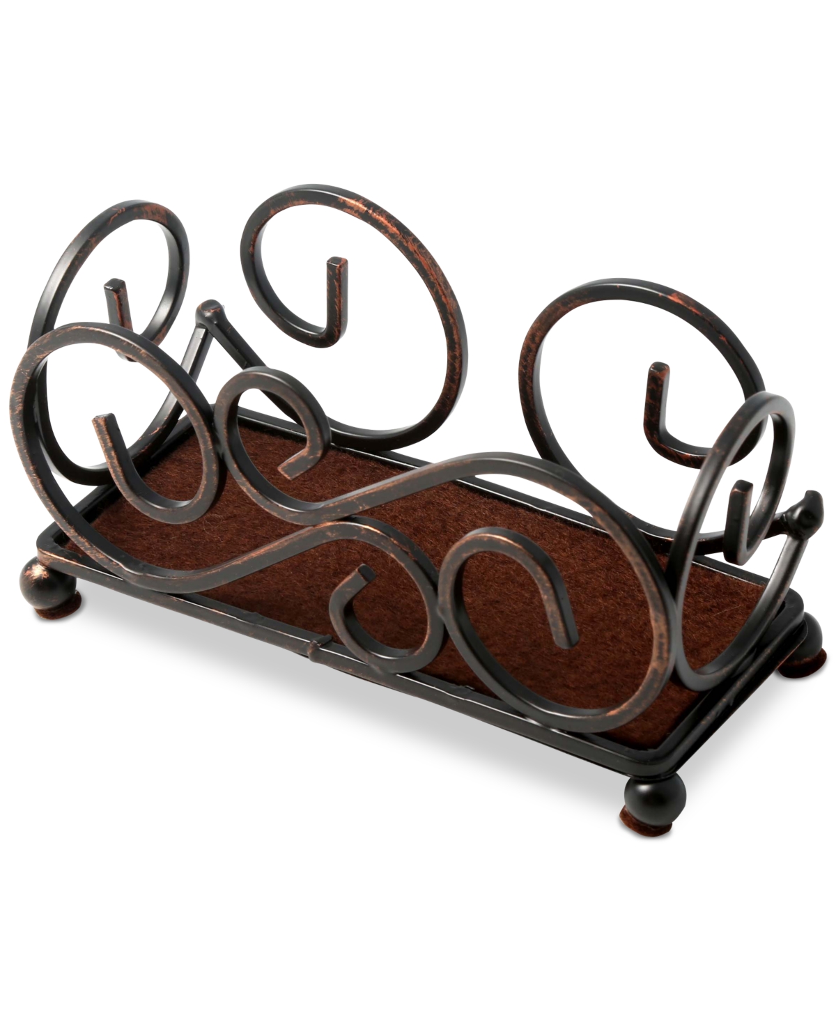 Click here for Thirstystone Bronze-Tone Scroll Upright Coaster Ho... prices