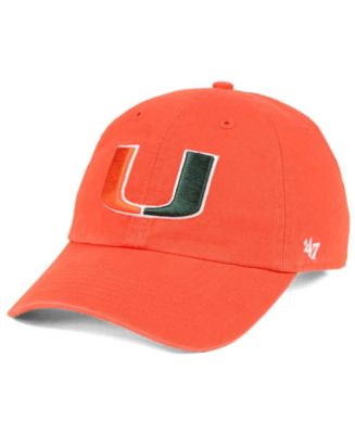 '47 Brand Miami Hurricanes CLEAN UP Cap - Macy's
