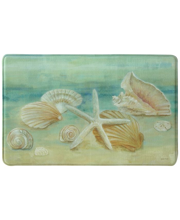 Bacova Horizon Shells 22" x 35" Rectangular Accent Rug - Macy's